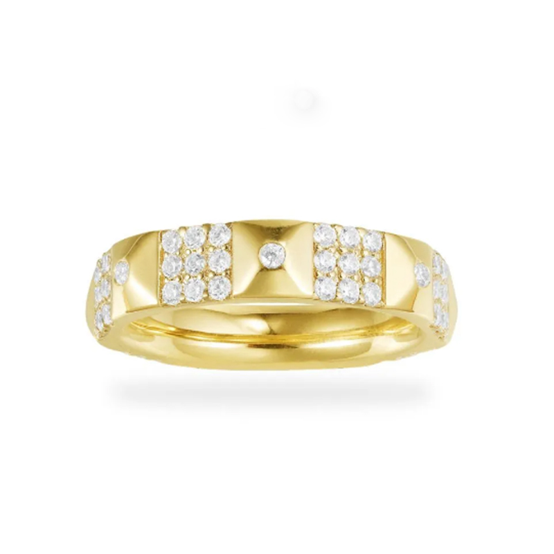 Wholesale 18K Gold Custom Bezel Set Diamond Ring Sterling Silver Gold ...